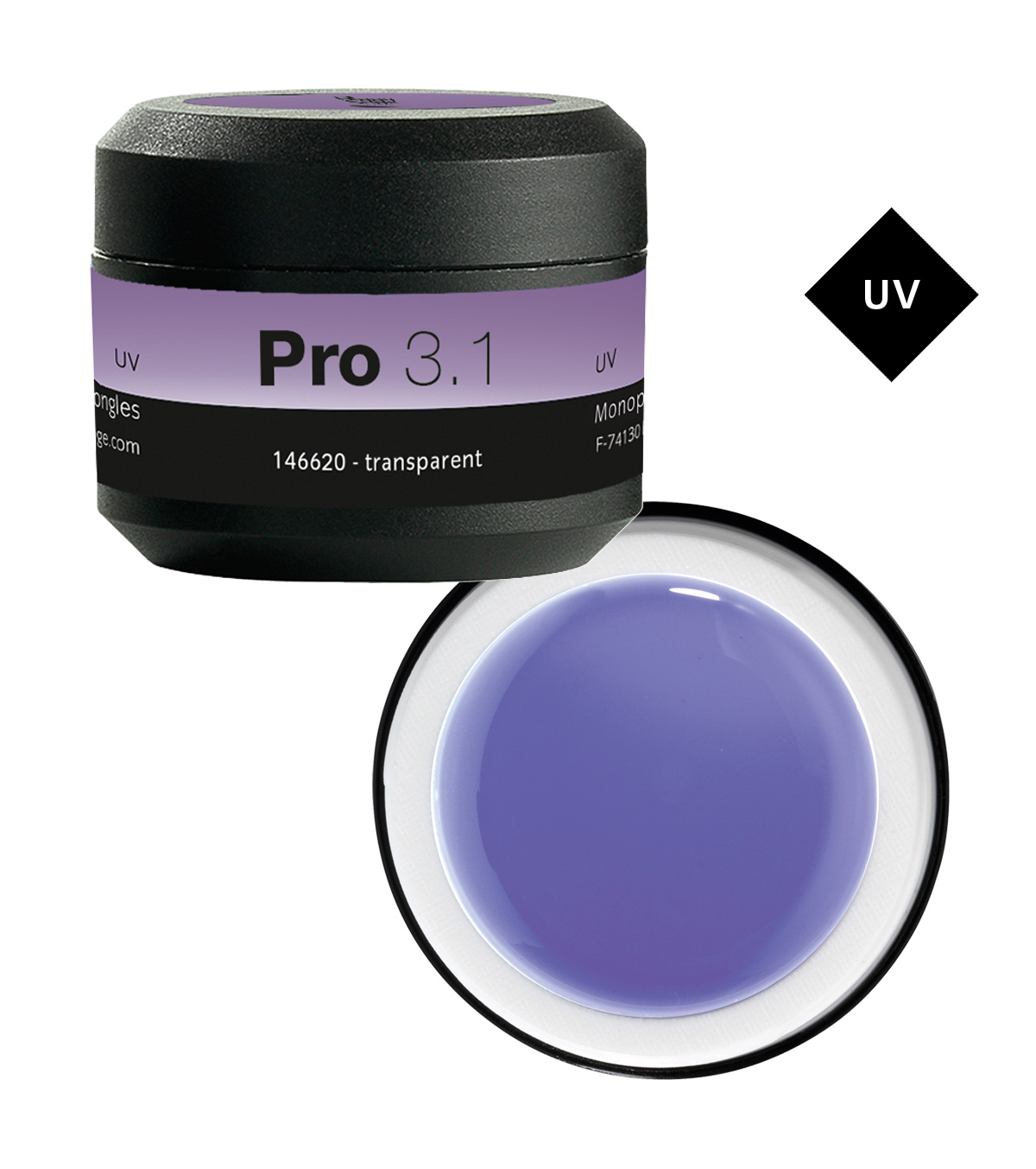 Pro 3.1 Gel monophase UV 15g Transparent - Prod Coiffure